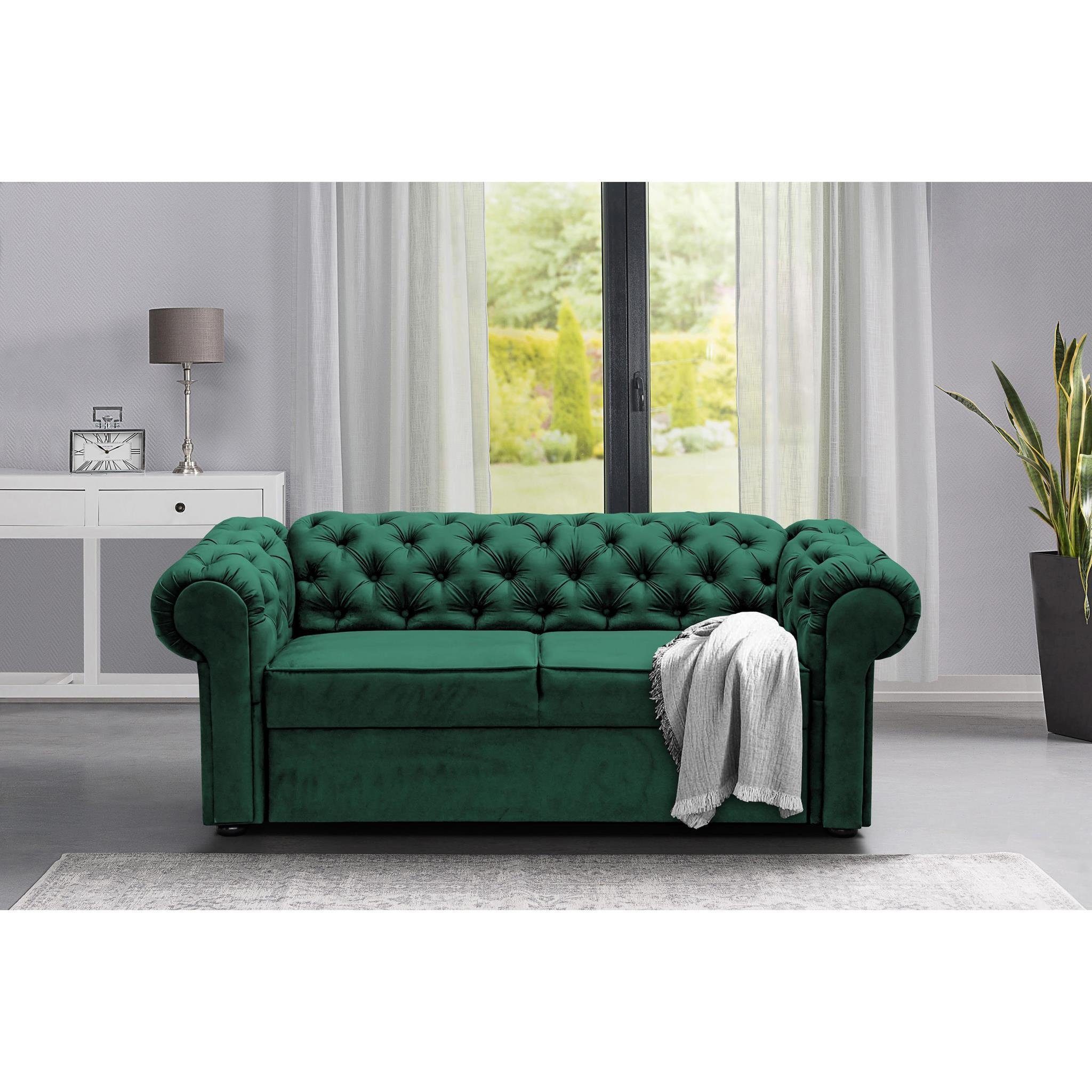 Moeblo 2 Sitzer Sofa Avia Chesterfield Couch Polstermöbel Sitzmöbel