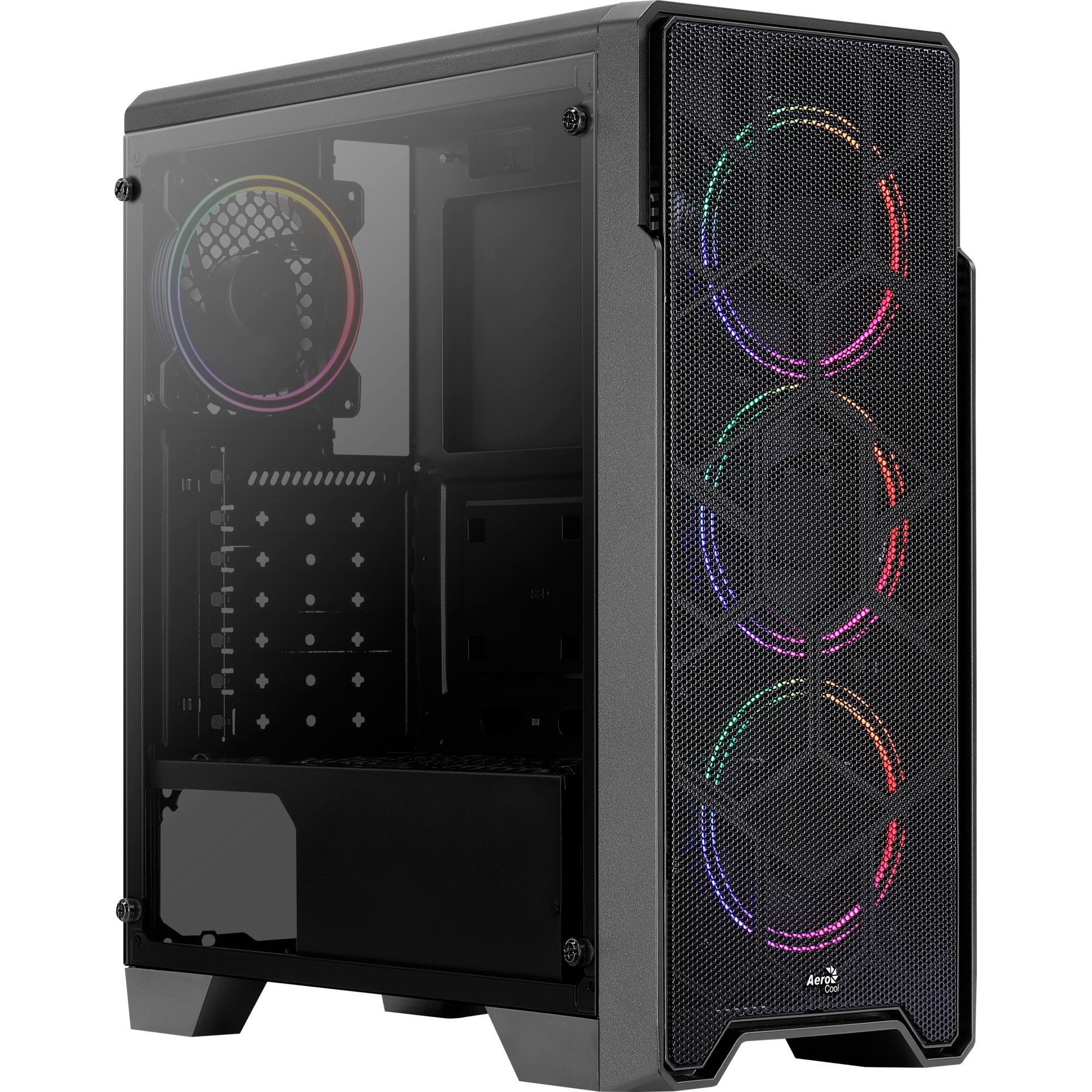 Aerocool PC-Gehäuse Aerocool Ore Tempered Glass, Tower-Gehäuse, PC Case