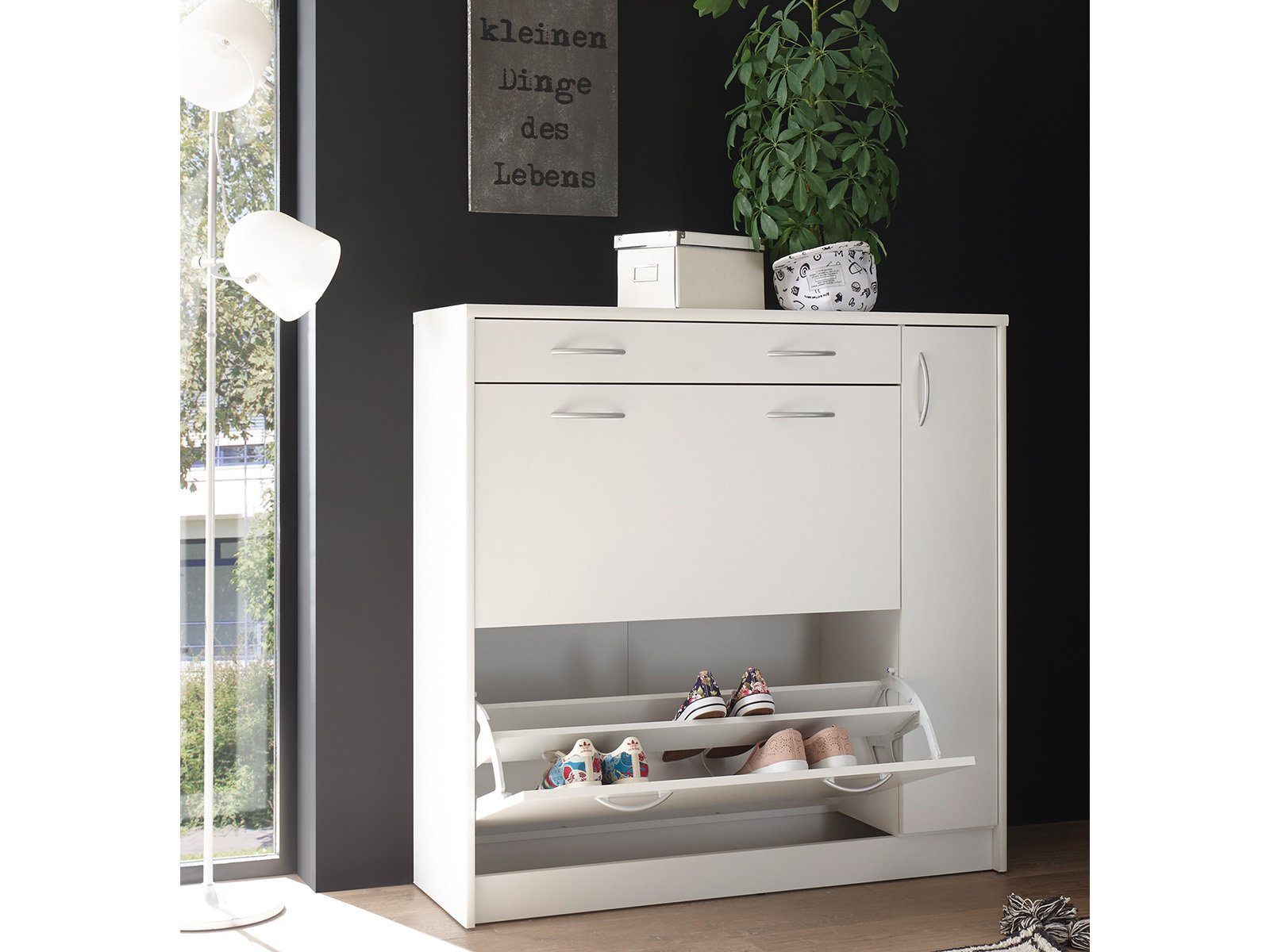 Möbelando Schuhschrank Olli Moderner Schuhkipper Aus Spanplatte In