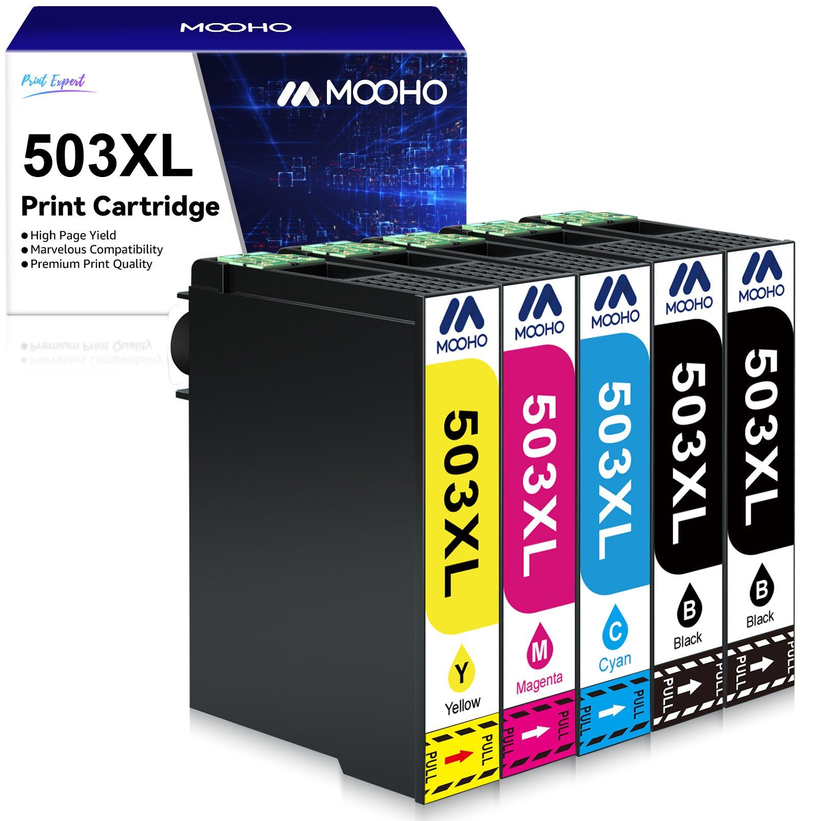 Toner Kingdom 5er 503 Druckerpatronen Epson 503 Xl Multipack