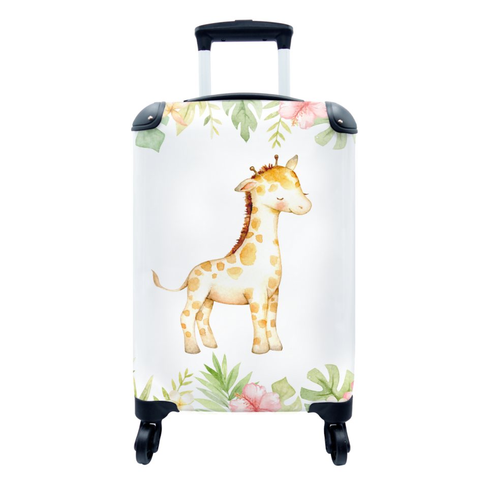 Muchowow Handgepäckkoffer Trolley Extra Leicht Giraffe Dschungel