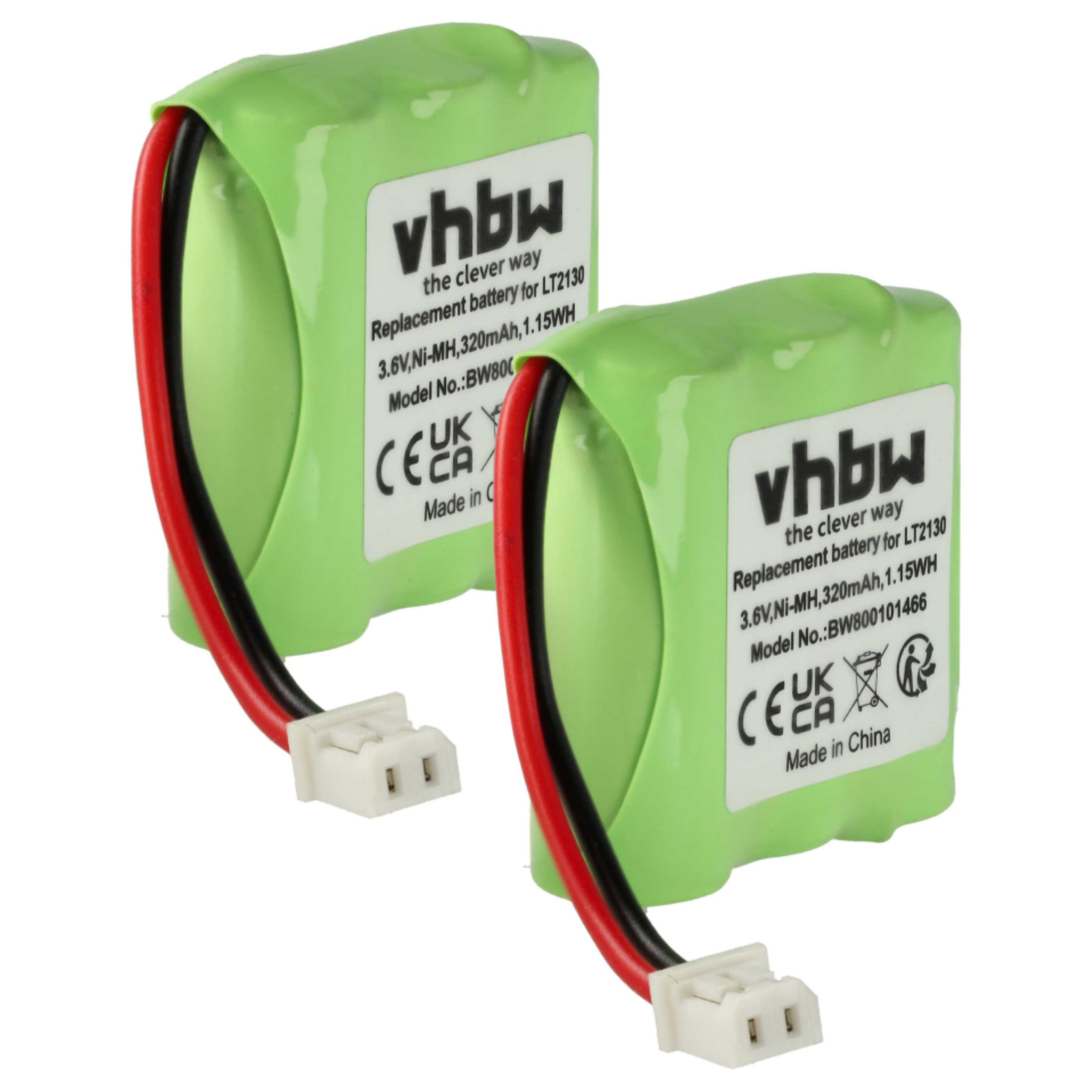 vhbw passend für MBO Dialon F10 Festnetz & DECT (320 mAh, 3,6 V, NiMH) Akku NiMH 320 mAh, Ersatz ...