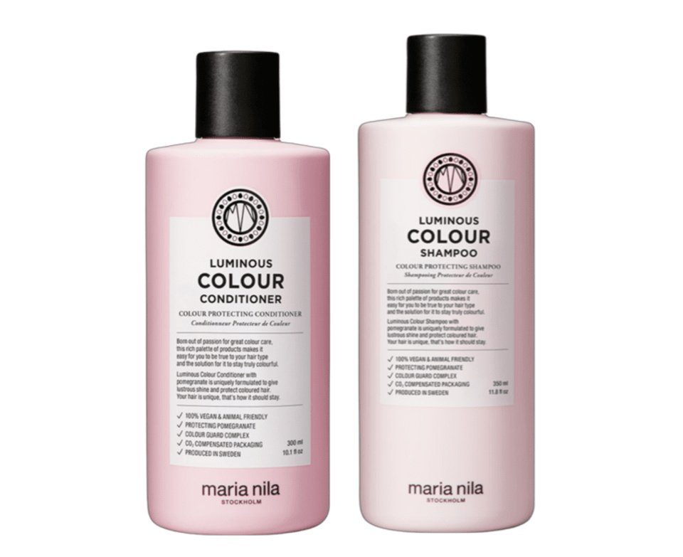 Maria Nila Haarpflege-Set Luminous Colour Duo, Set, 2-tlg., Shampoo 350 ml + Conditioner 300 ml ...
