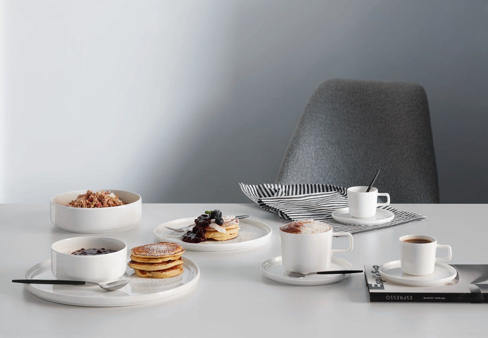 ASA SELECTION Geschirr-Set Selection à table oco ligne noire ...