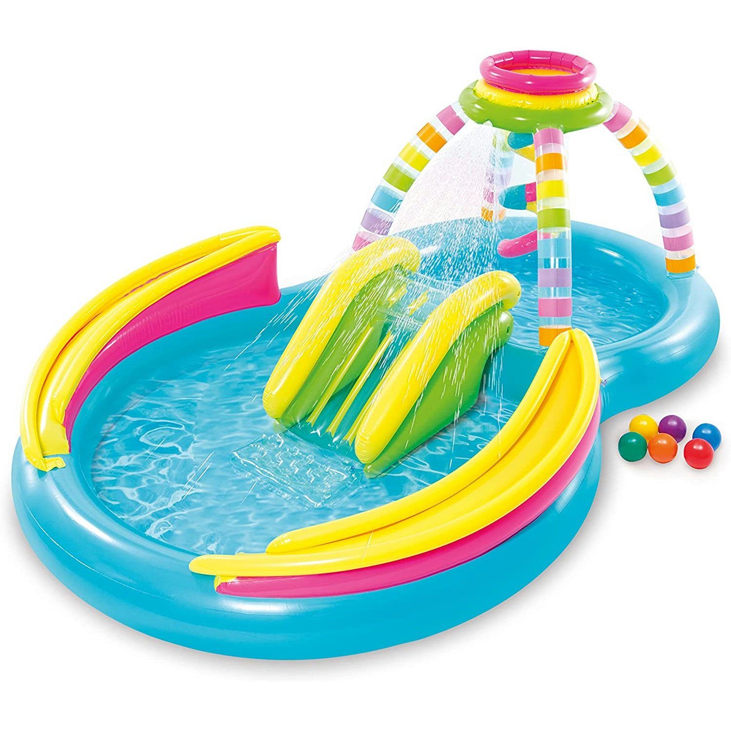 Intex Planschbecken 56137NP - Playcenter - Rainbow Funnel (295x191x109cm)