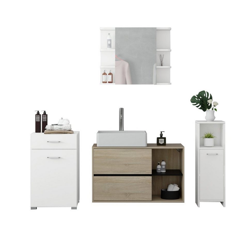 Ml Design Badezimmer Set Badmöbel Set Badezimmerset Badezimmerschrank