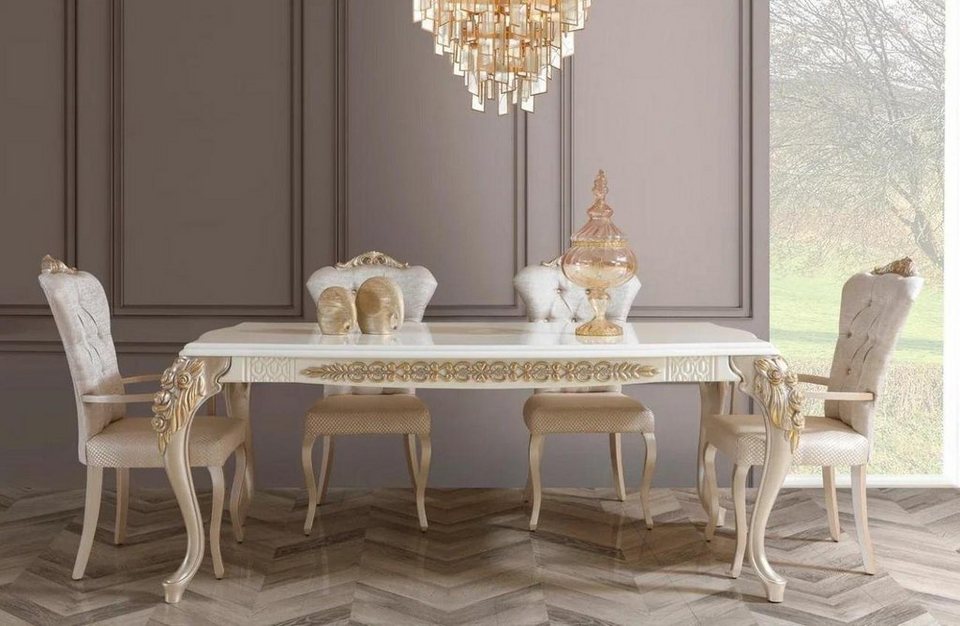 Jvmoebel Esszimmer Set Esszimmer Set Essgruppe Esstisch 6x Stühle