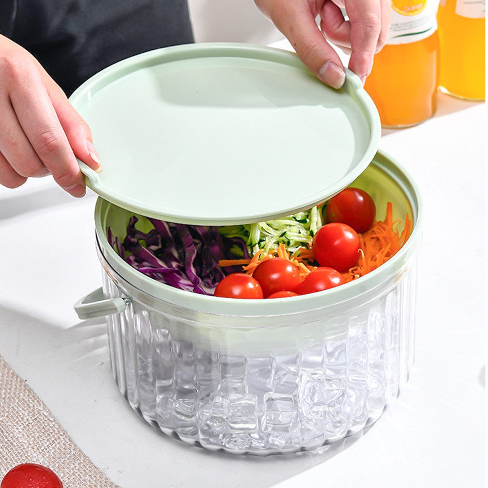 POPOLIC Aufbewahrungsbox Stapelbare Aufbewahrungsbox mit Deckel, Bambusdeckel, Bambusdeckel ...