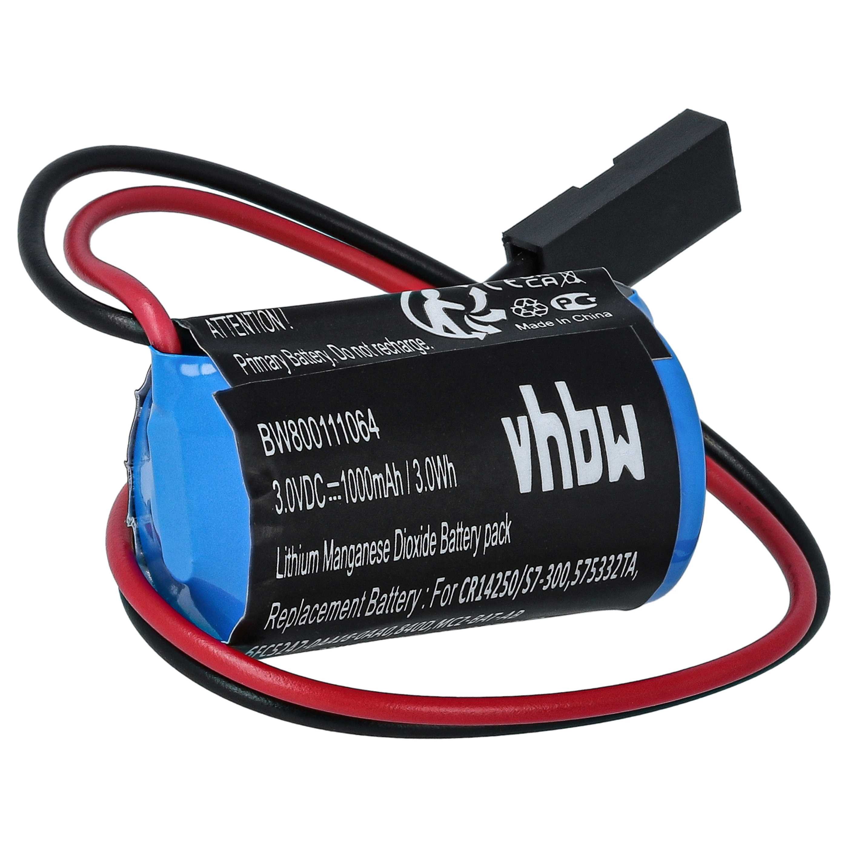 vhbw Ersatz für Siemens 6ES5980-0MB11, 575332TA, 146881, 575332 TA, 575332, Akku Batterie Li ...