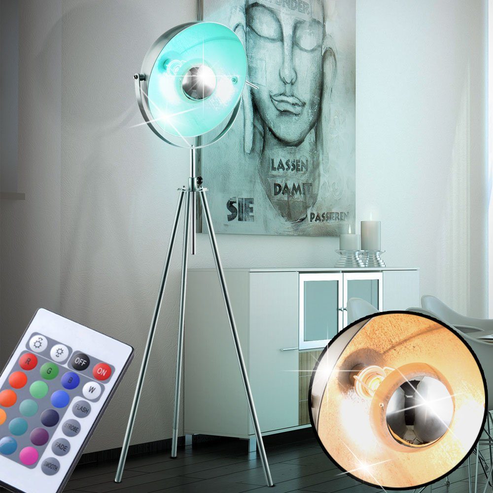 Etc Shop Stehlampe Steh Lampe Wohn Zimmer Fernbedienung Dimmer Stand