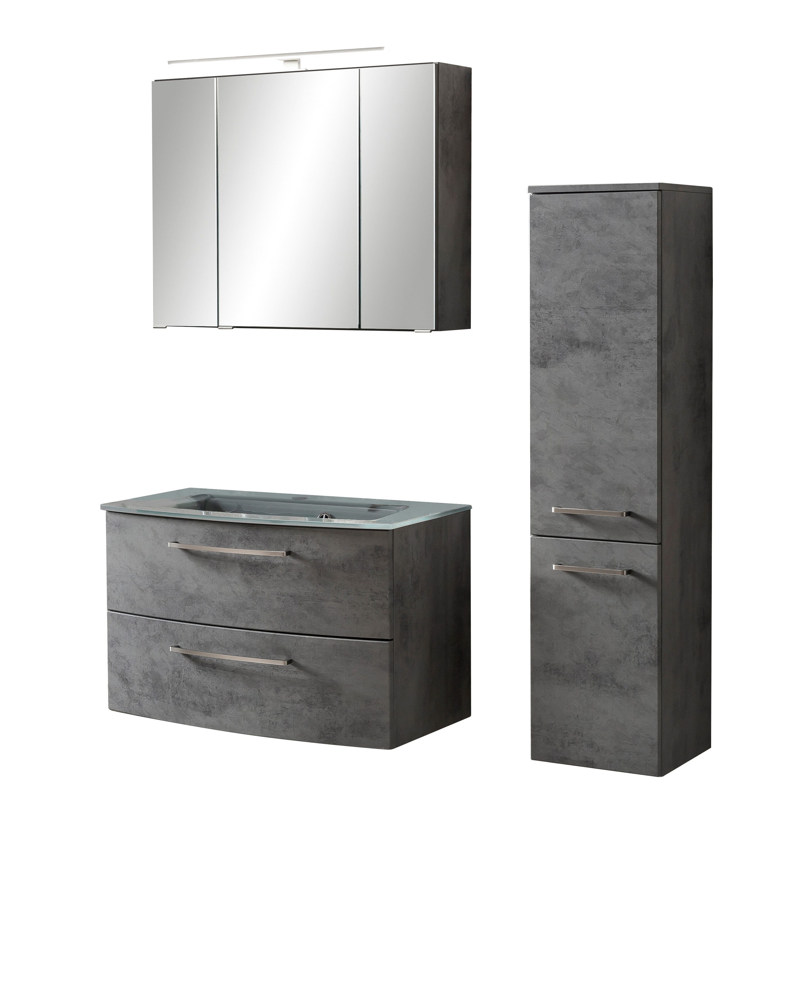 Möbelando Badezimmer Set 80 X 200 X 49 Cm Bht Korpus Und Front Aus