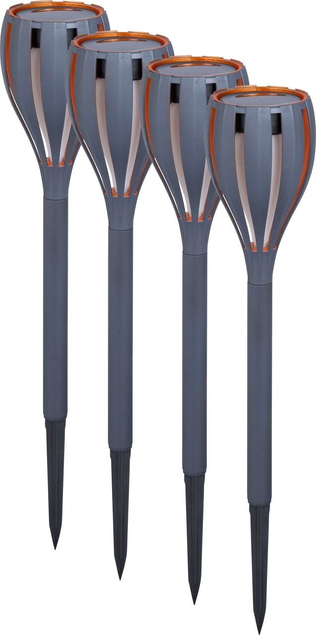 Trend Line Dekolicht Trendline Led Solarleuchte 4er Set Mit Erdspieß