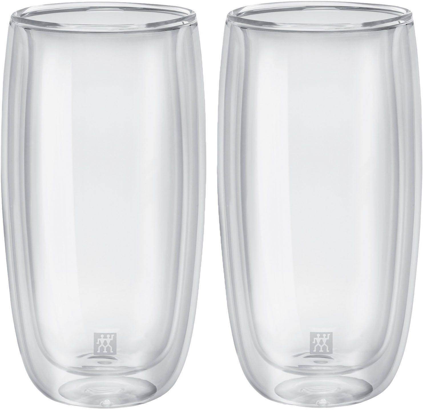 Zwilling Gläser-Set Softdrinkglas Sorrento, 2er Set, Borosilikatglas, doppelwandig ...