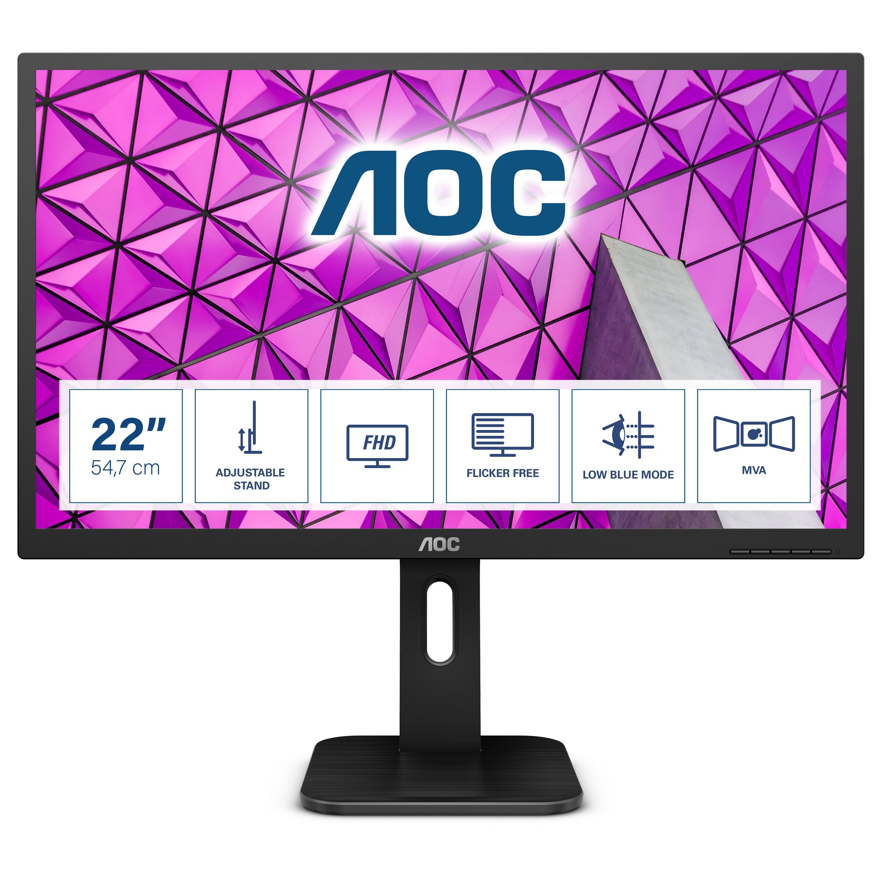 AOC 22P1 LED-Monitor, LED PC Monitor, Bildschirm LED