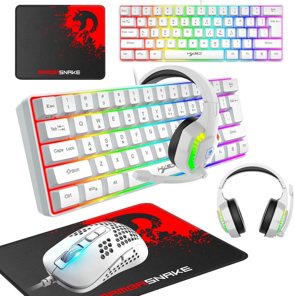 KUIYN 60% kabelgebundene RGB-Gaming vollständige Anti-Ghosting-Tasten ... KUIYN 60% kabelgebundene RGB-Gaming vollständige Anti-Ghosting-Tasten ...