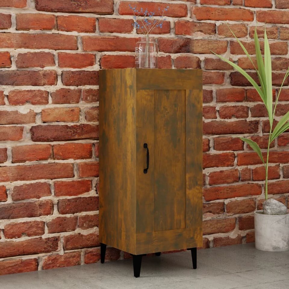 Vidaxl Anrichte Sideboard Räuchereiche 345x34x90 Cm Holzwerkstoff