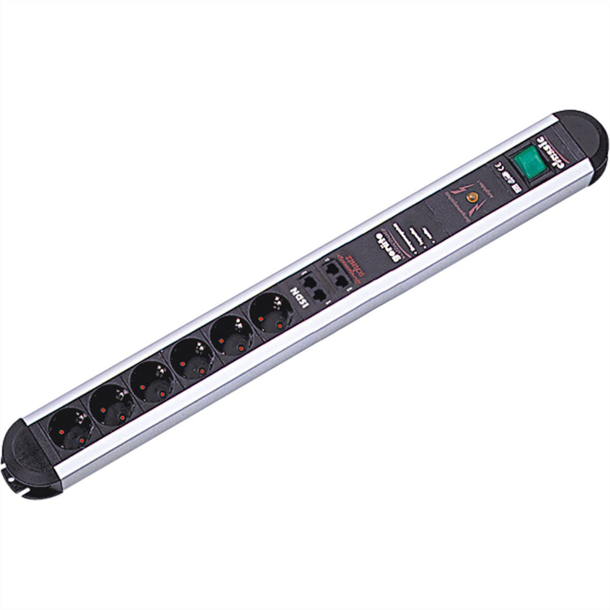 Bachmann PRIMO 6x CEE7/3 ISDN GVS Steckdosenleiste (Kabellänge 1.75 m)