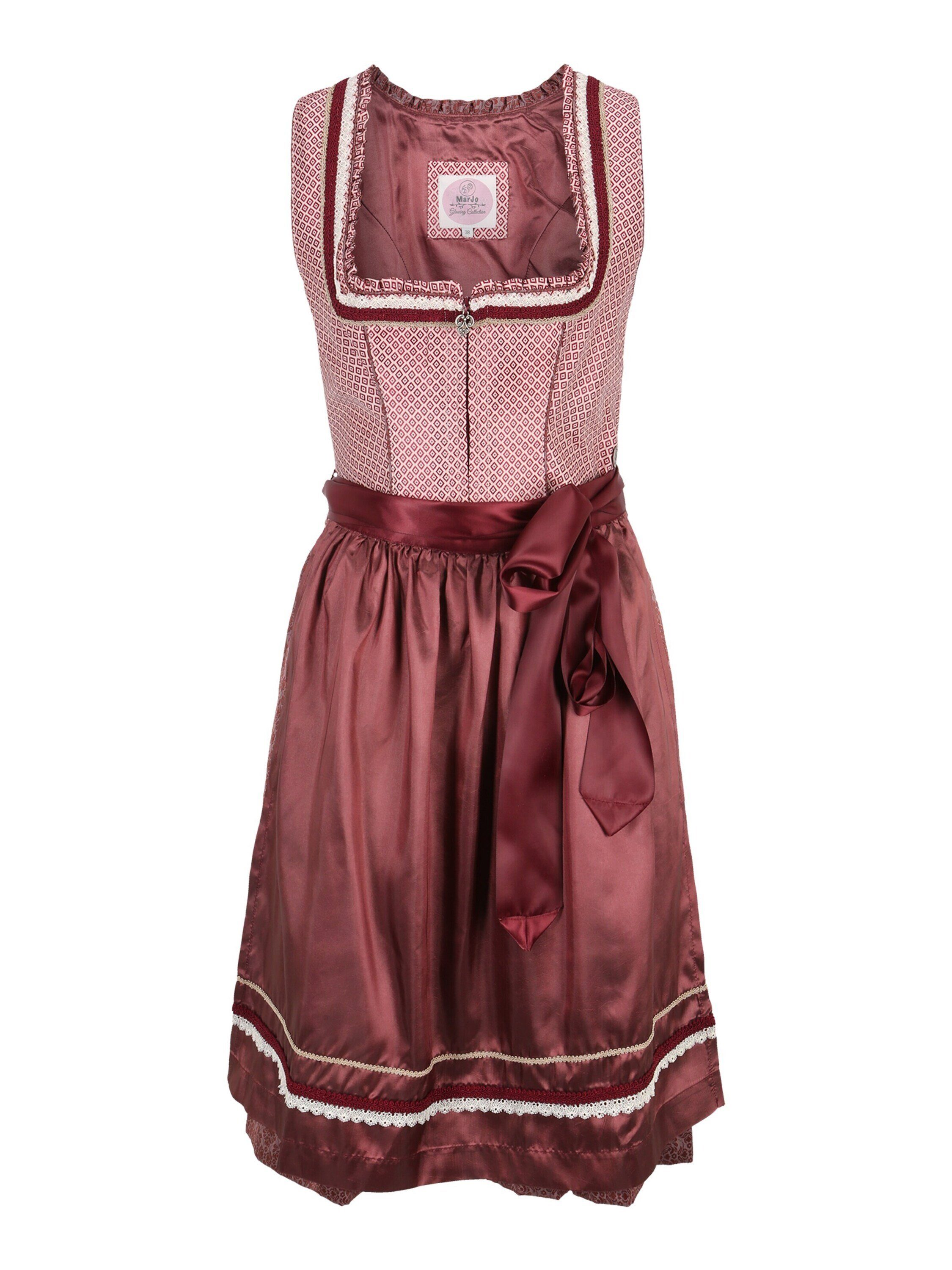 MarJo Dirndl Hailey (1-tlg) Rüschen, Spitze, Drapiert/gerafft, Falten