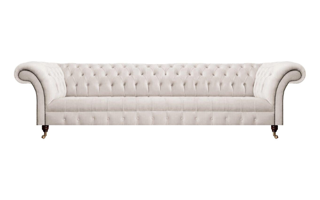 Jvmoebel Chesterfield Sofa Möbel Textil Stoff Sofa Viersitzer Couch