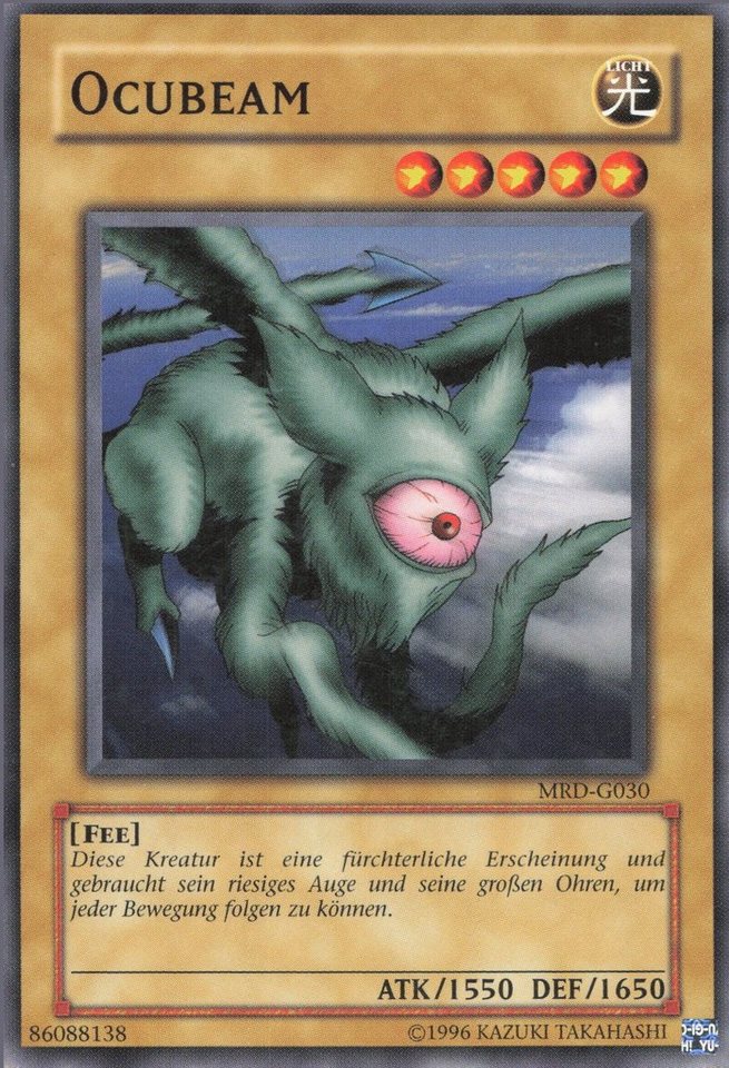 Recollectibles Sammelkarte Yugioh Karte Ocubeam V 1 Deutsch Yu Gi Oh