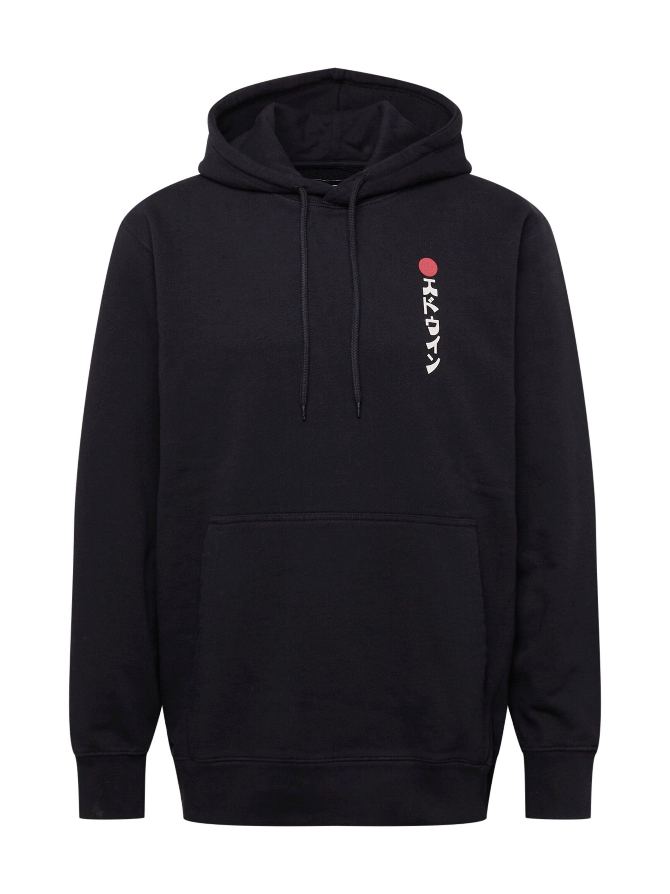Edwin Sweatshirt (1-tlg), Überschnittene Schulter