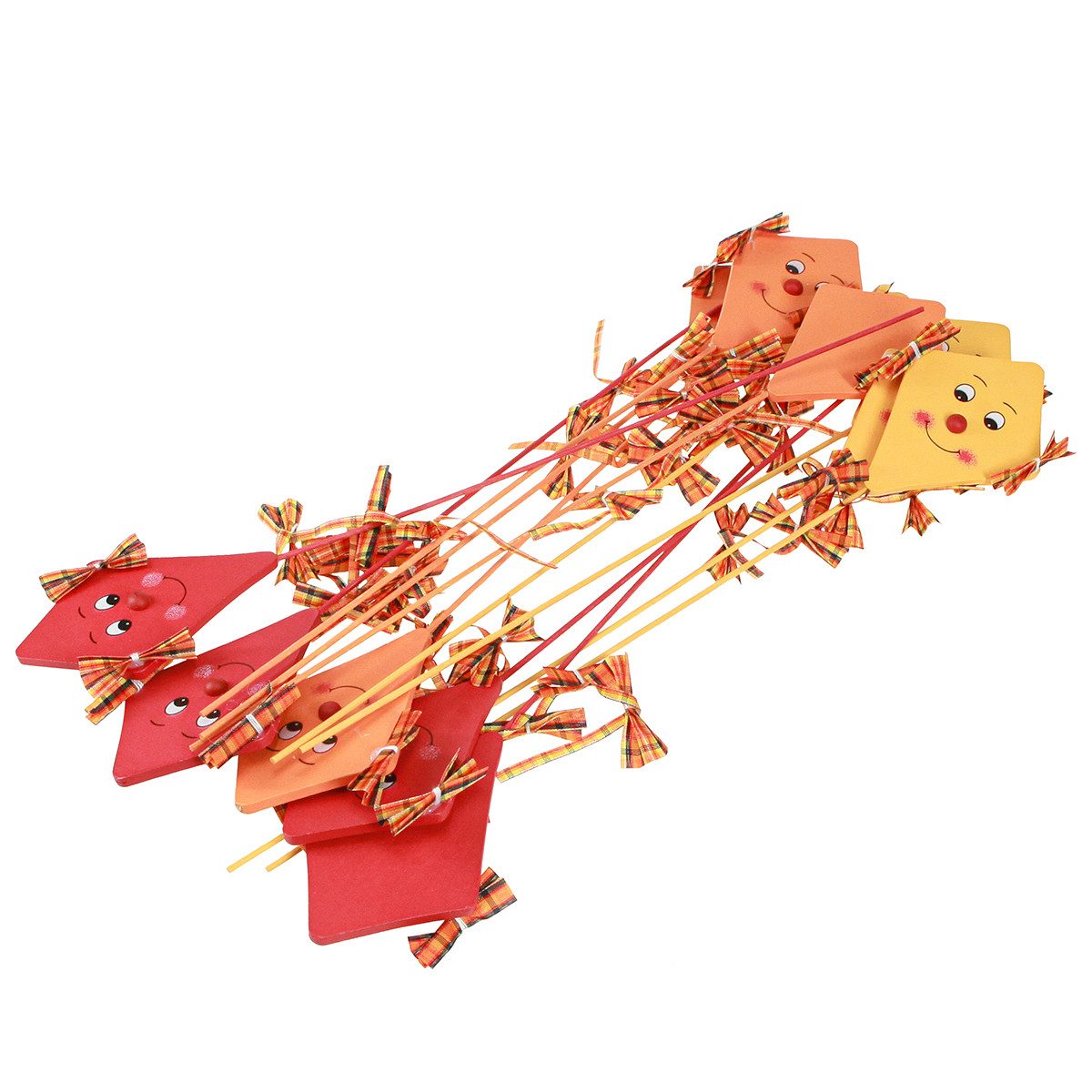 Viana Streudeko Herbstliche Holz-Drachen am Stab