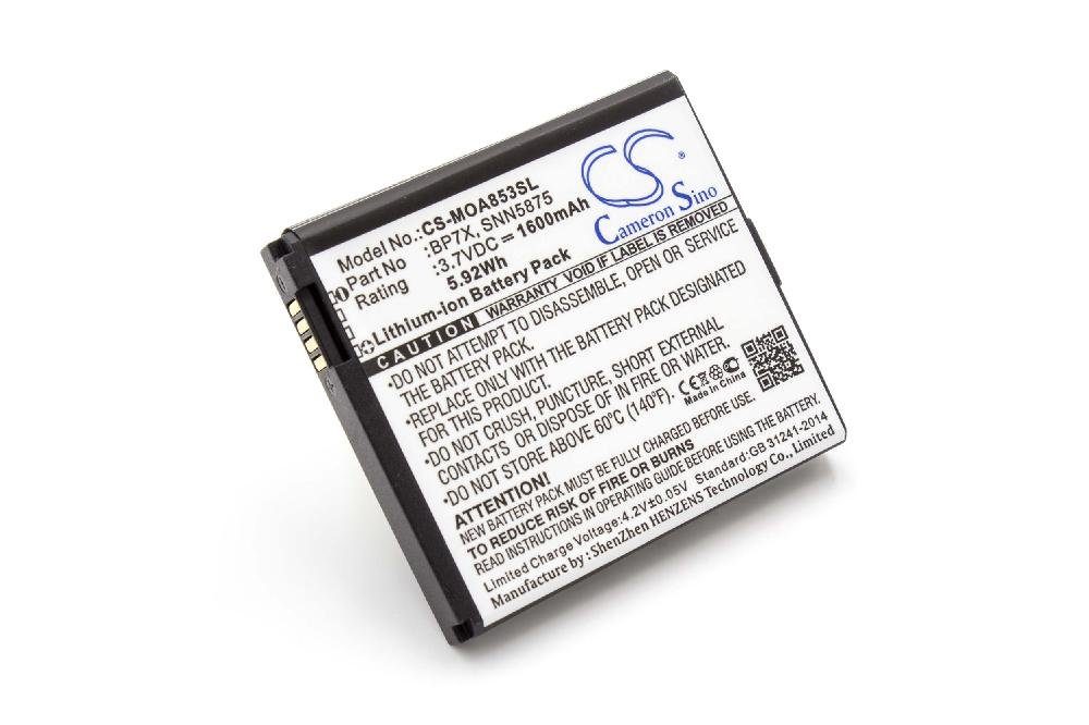 vhbw passend für Motorola Sholes Tablet, Quench, Motosmart, Pro+, R2D2 Smartphone-Akku Akku Li ...