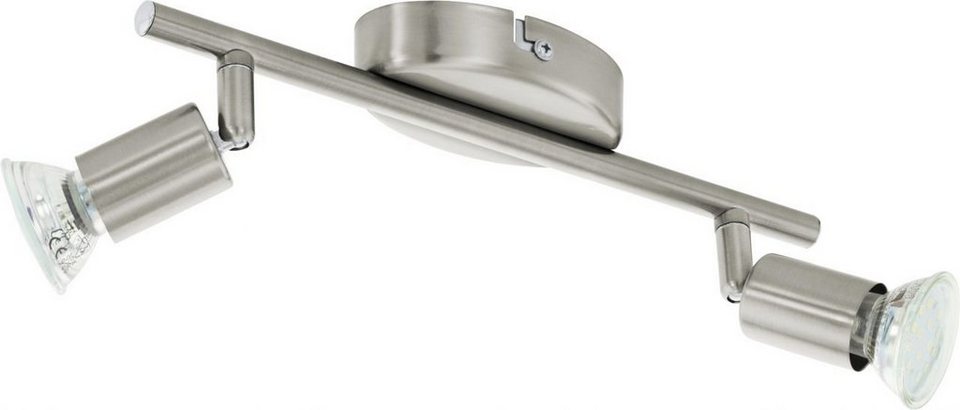 Eglo Led Deckenstrahler Eglo 2er Led Spot Buzz Nickel Matt 285 X 65