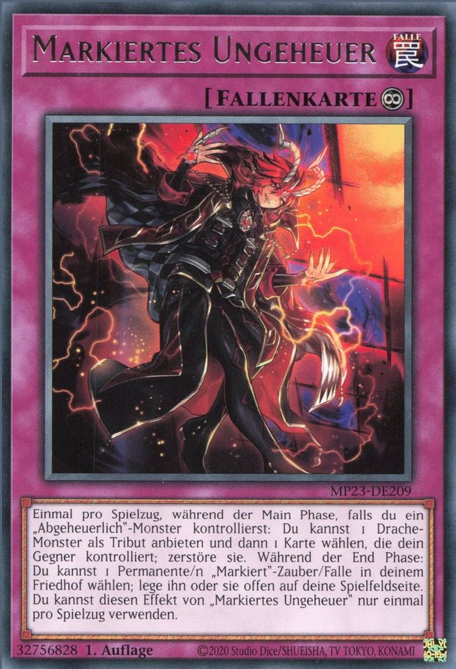 ᐅ Recollectibles Sammelkarte Yugioh Karte Markiertes Ungeheuer Deutsch
