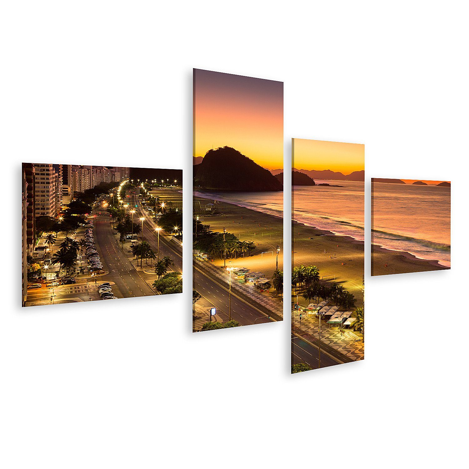 Islandburner Leinwandbild Bild Auf Leinwand Copacabana Strand In Der