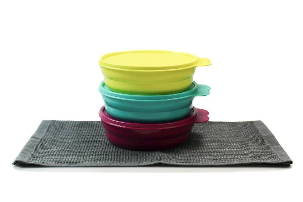 TUPPERWARE Back-Set Sommer-Drop 550 ml Set + GLASTUCH