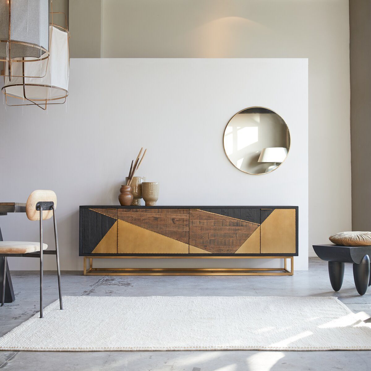 Tikamoon Sideboard Oscar Buffet aus Eiche 240 cm
