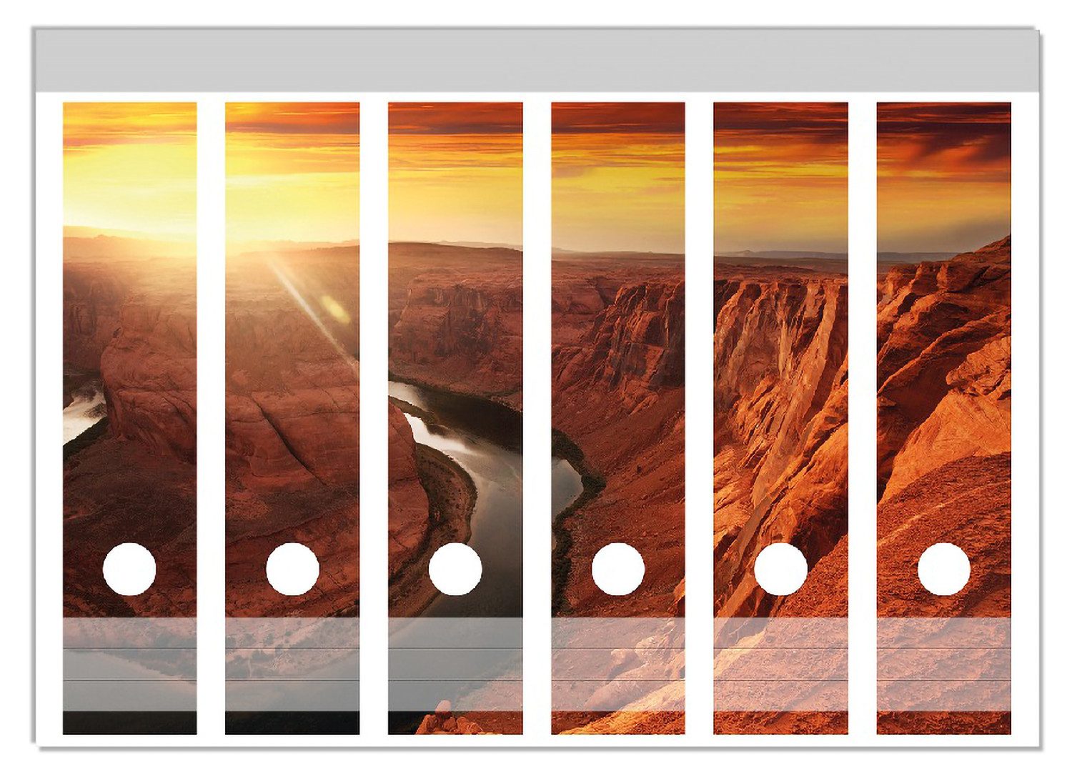 Wallario Etiketten Grand Canyon Bei Sonnenuntergang Ordnerrücken