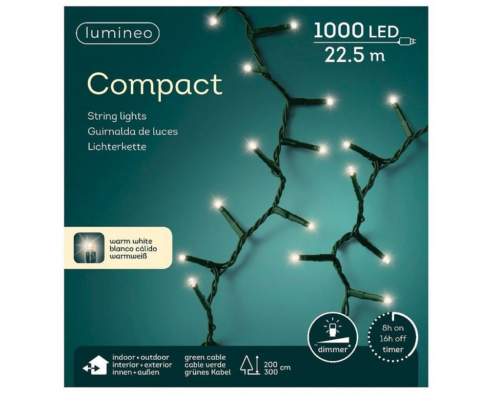 Lumineo Led Lichterkette Lumineo Lichterkette Compact 1000 Led 225 M