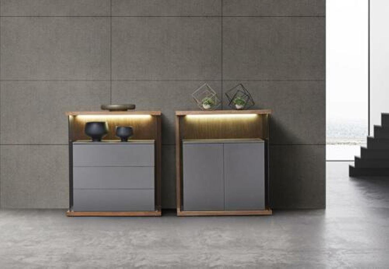 JVmoebel Kommode, Design Kommode Anrichte 2er Set Side Lowboard Schrank