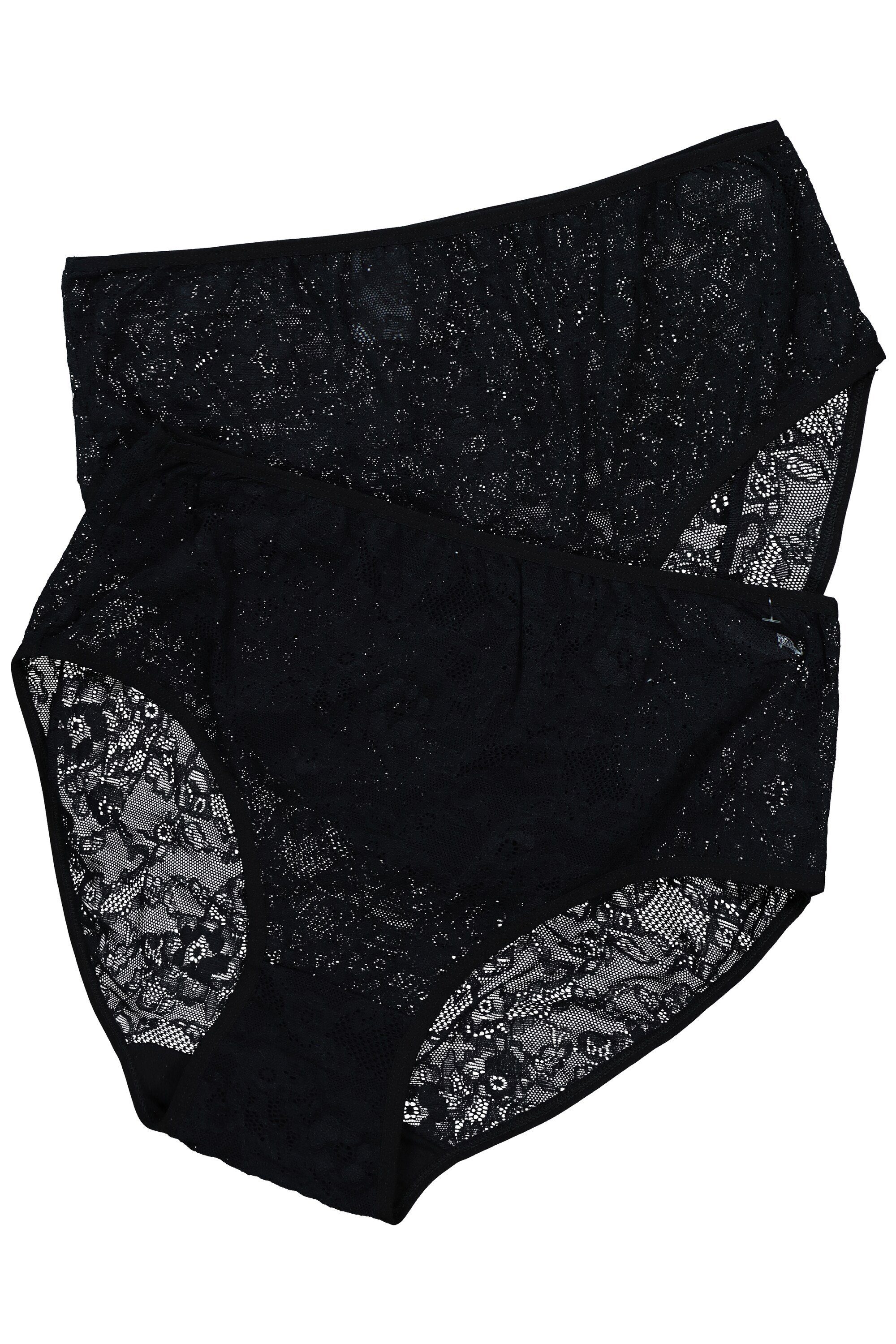 Ulla Popken Slip Slips 2er Pack Elastische Vollspitze 2 St