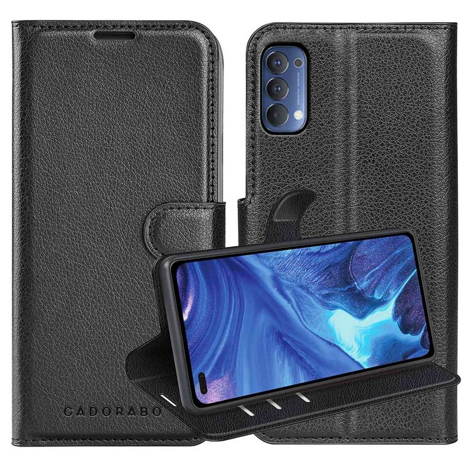 Cadorabo Handyhülle Book Stand Oppo Reno4 Klappbare Handy Schutzhülle