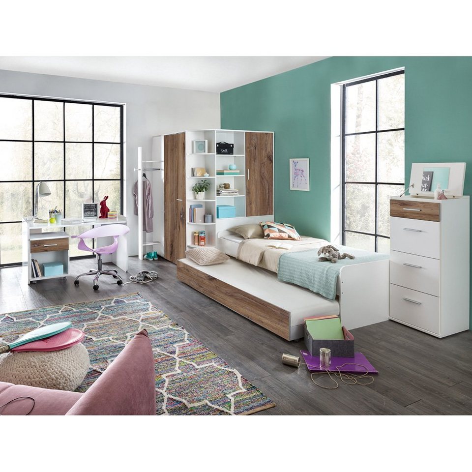 Lomadox Jugendzimmer Set Johannesburg 43 Sparset 7 St In Weiß Mit