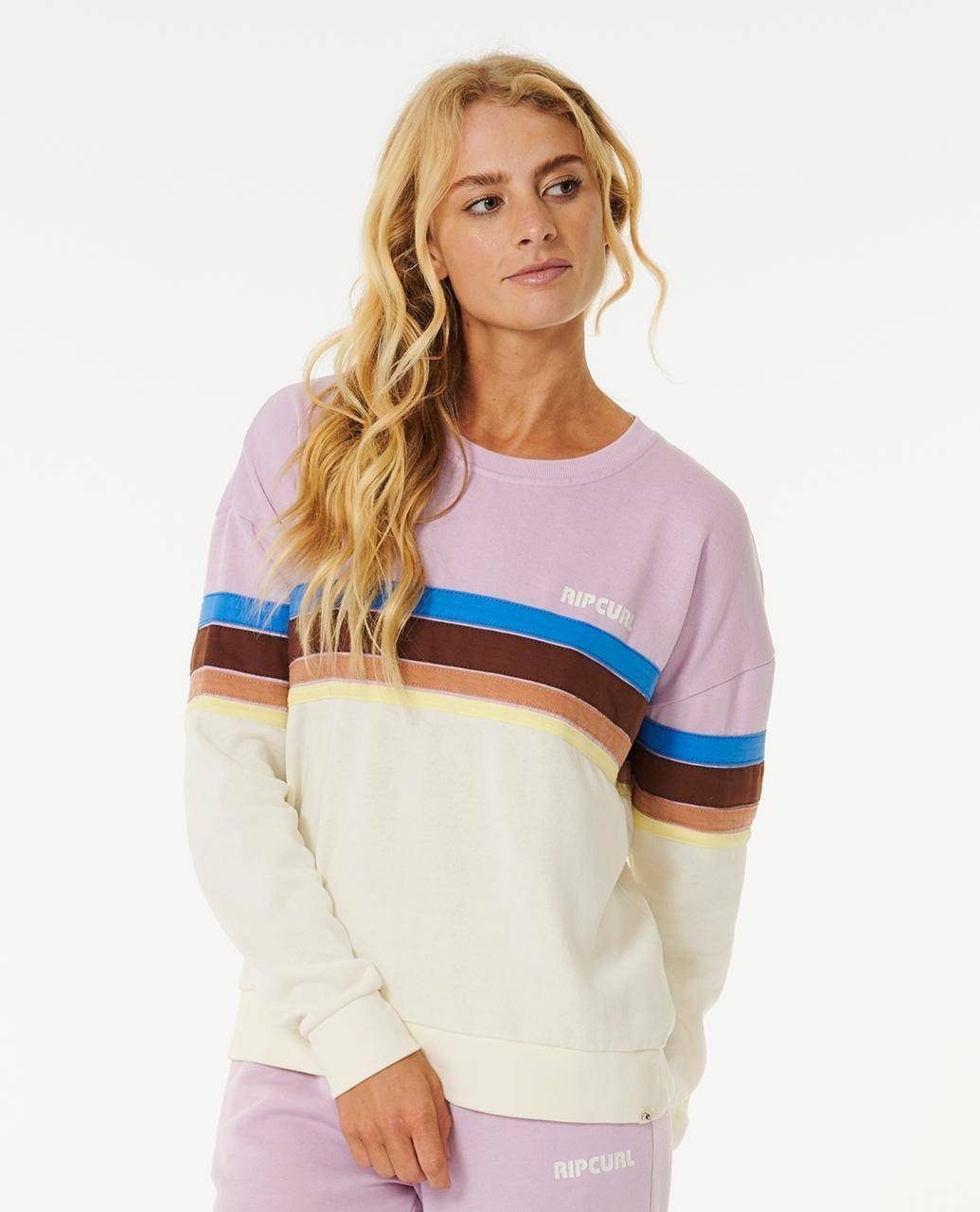 Rip Curl Fleecepullover Surf Revival Fleece-Pullover mit Rundhalsausschnitt