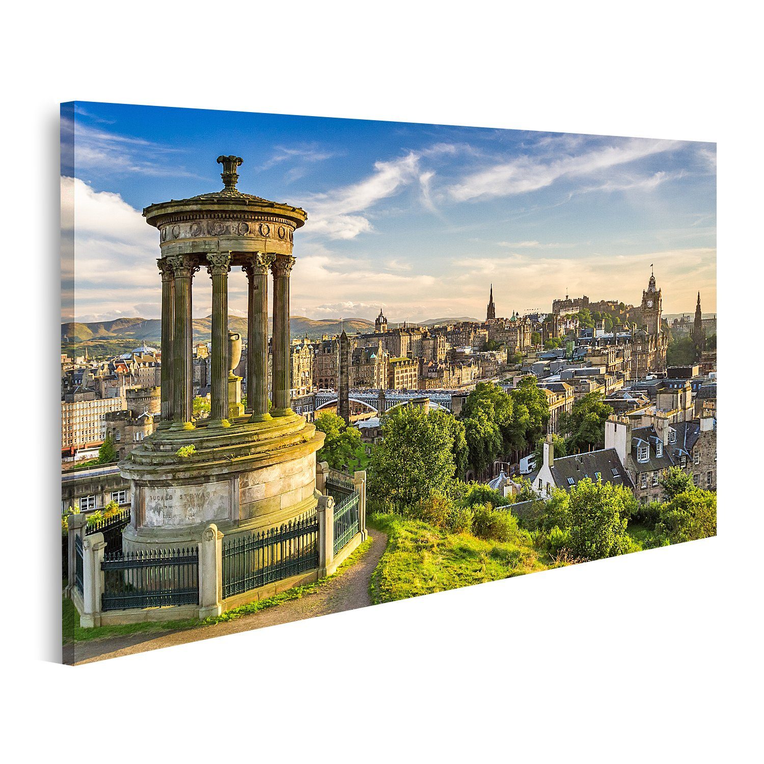 islandburner Leinwandbild Bild auf Leinwand Schöne Aussicht auf die Stadt Edinburgh Wandbild Pos