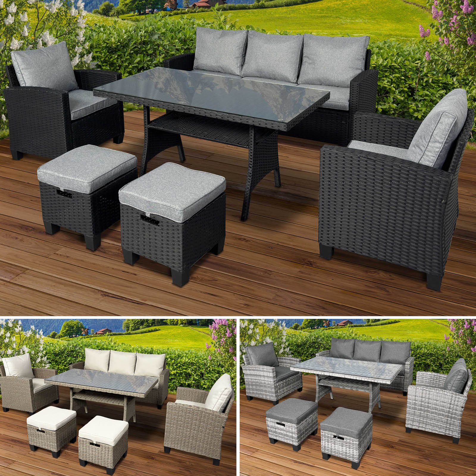 Brast Gartenlounge Set Delight Bis Zu 7 Personen Viele Farben Inkl