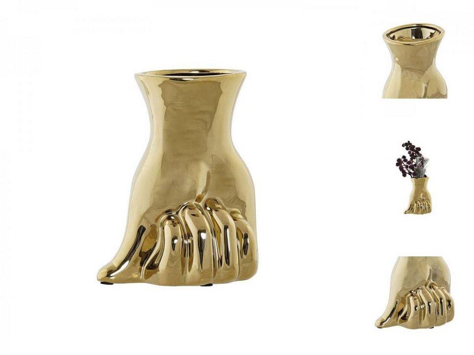 Dkd Home Decor Dekovase Vase Dkd Home Decor Golden Steingut 17 X 12 X 21 Cm