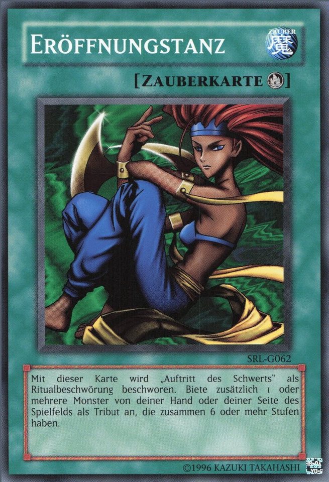 Recollectibles Sammelkarte Yugioh Karte Eröffnungstanz V 1 Yu Gi Oh
