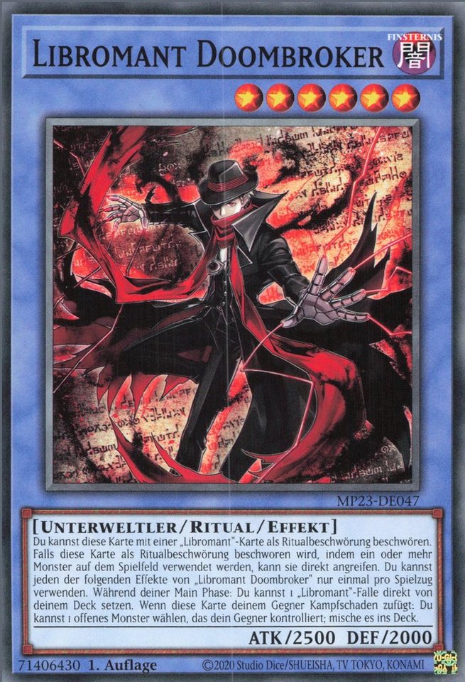 Recollectibles Sammelkarte Yugioh Karte Libromant Doombroker Deutsch