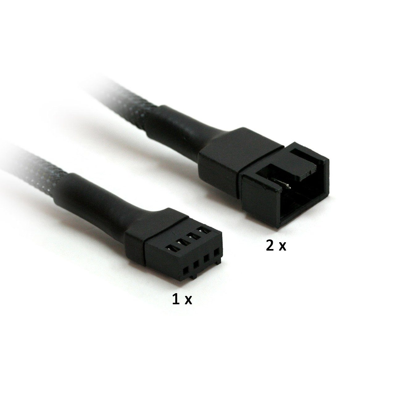 NANOXIA Staubwischer Kabel Nanoxia PWM Y-Kabel, 30 cm, schwarz