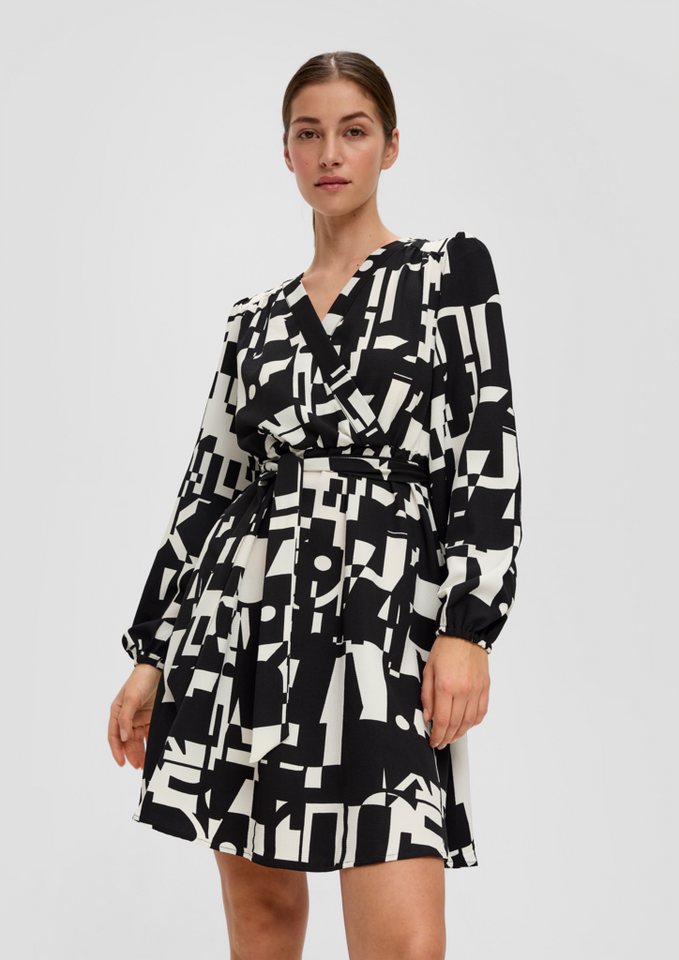 Qs Minikleid Kleid Mit Bindeband