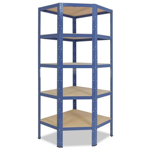 shelfplaza Eckregal »HOME«, 180x70x40cm blau, Metall Eckregal stehend ... shelfplaza Eckregal »HOME«, 180x70x40cm blau, Metall Eckregal stehend ...