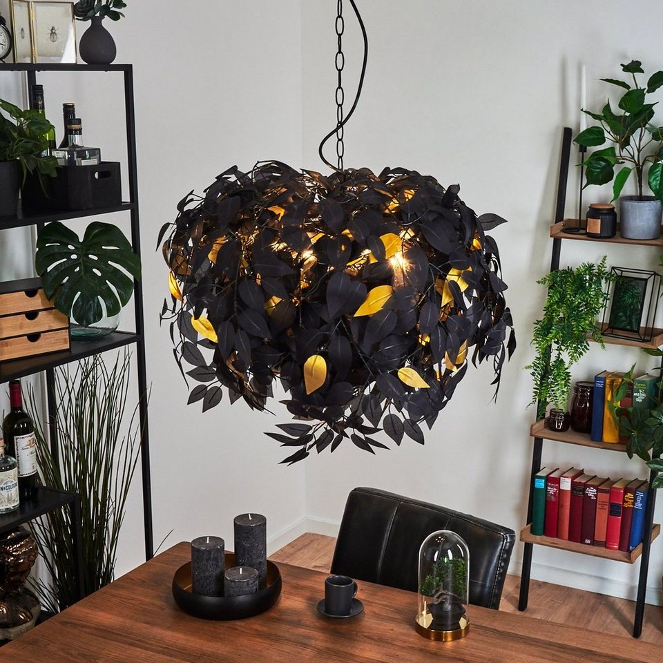 Hofstein Hängeleuchte Moderne Hängelampe Aus Metallkunststoff Schwarz
