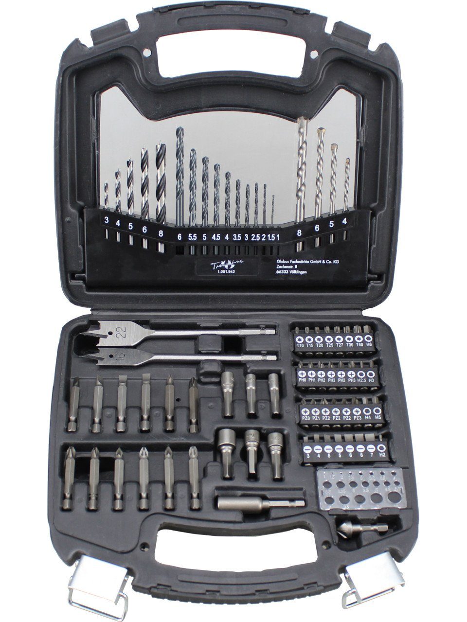 Trend Line Bit-Set TrendLine Bohrer-Bit-Set im Kunststoffkoffer