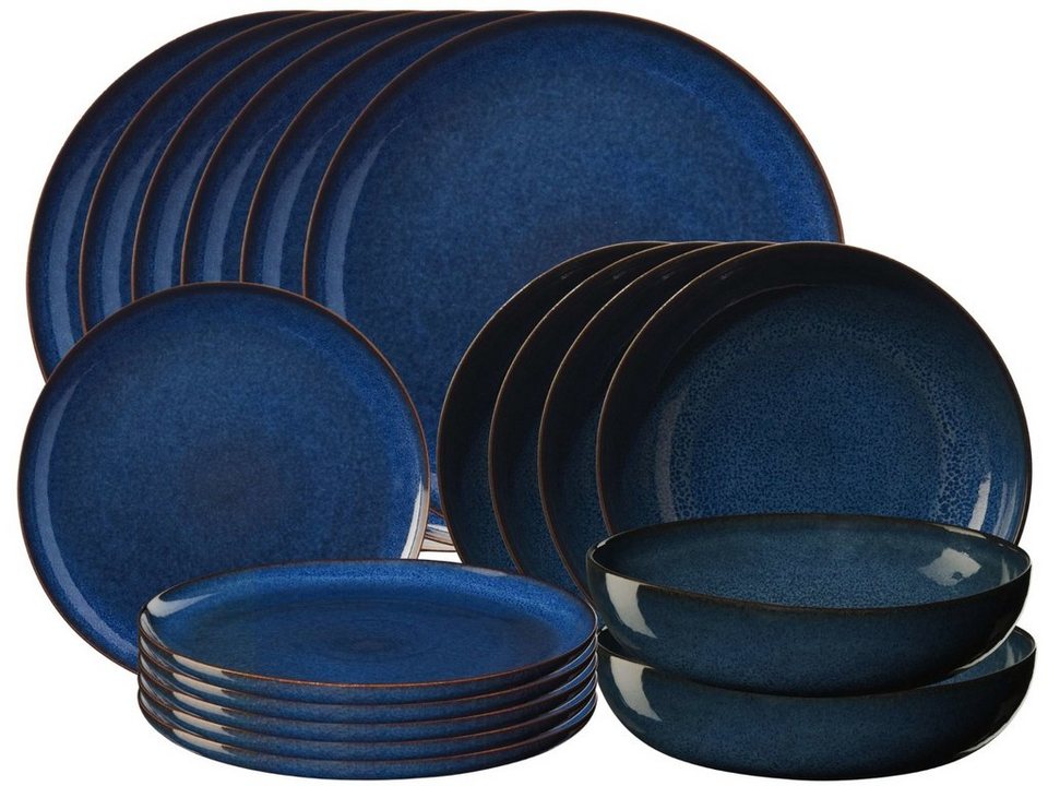 Asa Selection Geschirr Set Saisons Midnight Blue Starterset 18tlg